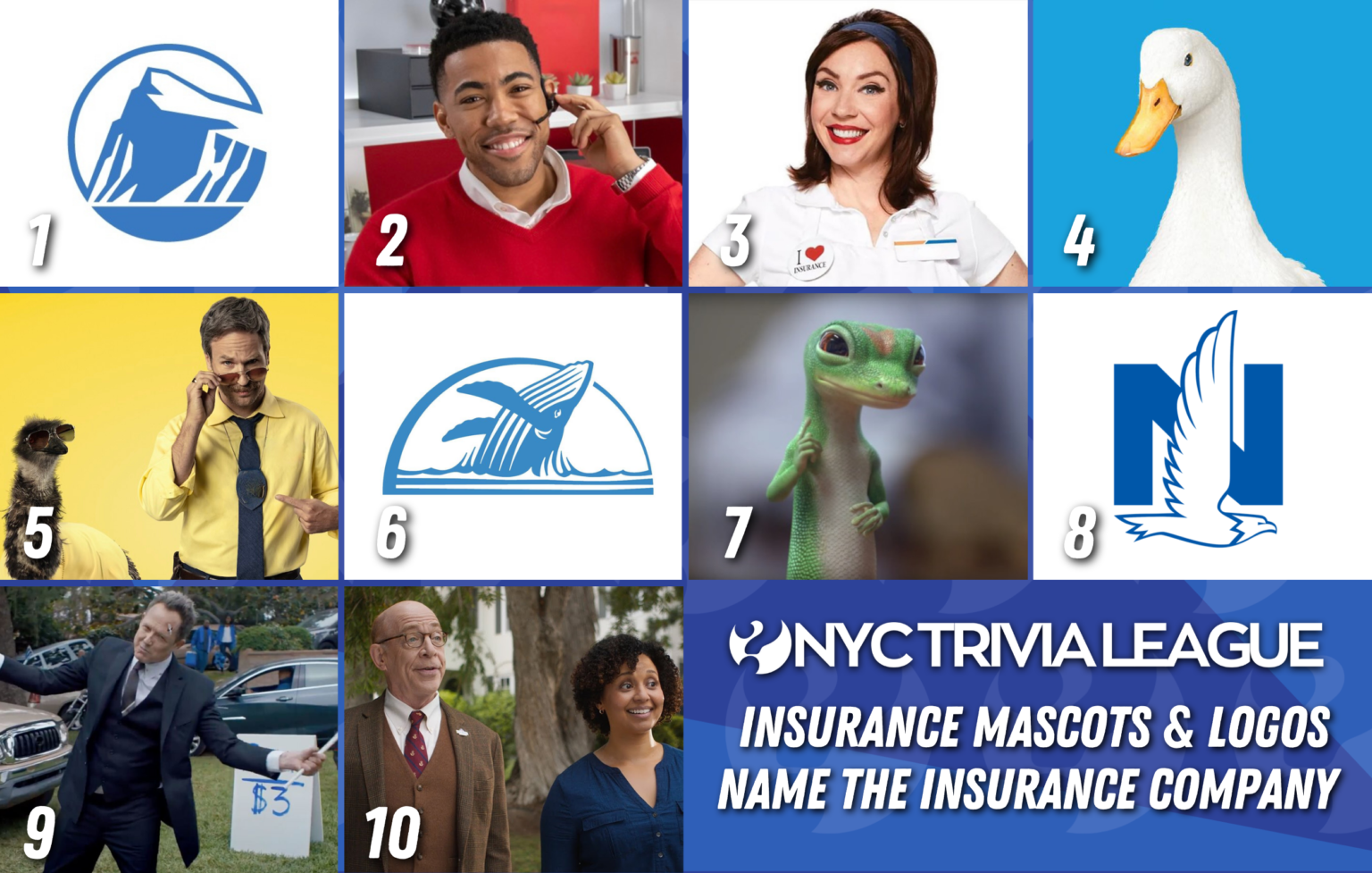 Discover Insurance Mascots - NYC Trivia League