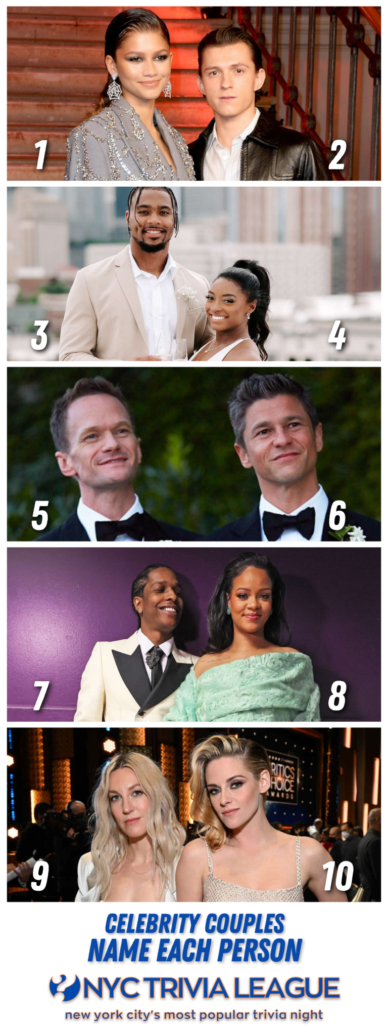 Discover the Best Celebrity Couples Trivia - NYC Trivia League