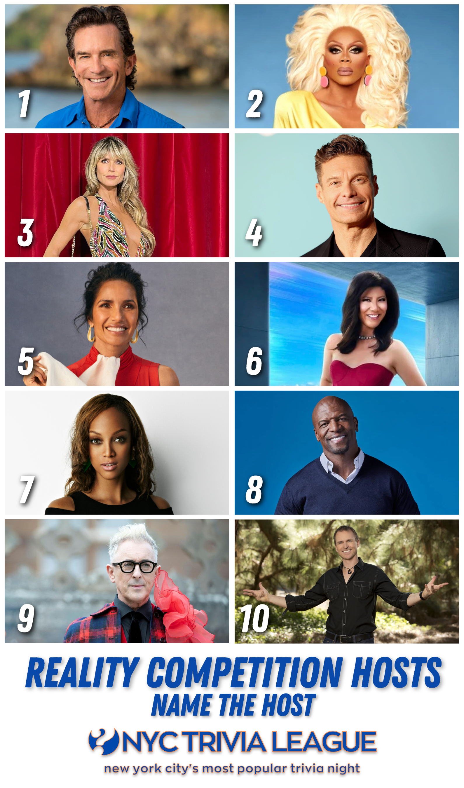 Discover Reality Competition Hosts - NYC Trivia League